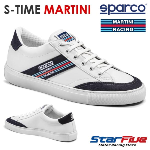 MARTINI RACINGデザイン＆SPARCO が融合したコラボレーションアイテム。スパルコ S-TIME（エスタイム）は、Sparco社が誇るデザインセンスや伝統とファッションが融合した、シンプルデザインのカジュアルスニーカーです。タ...