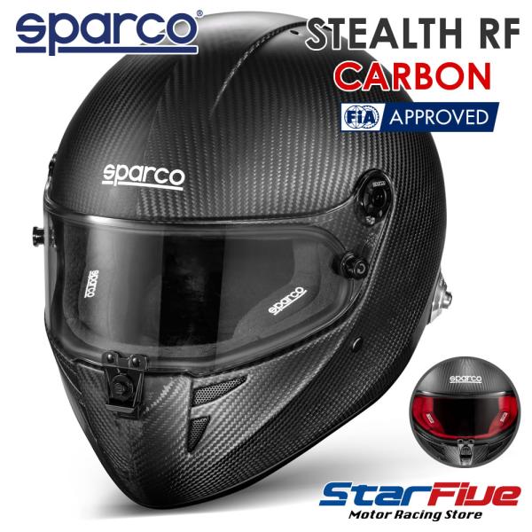 スパルコ ヘルメット STEALTH RF CARBON（ステルス カーボン）は、FIA8859-2024 / SNELL SA2020規格公認の4輪ドライバー用フルフェイスヘルメットです。■商品特徴・軽量かつ高剛性なカーボンファイバー製 ...