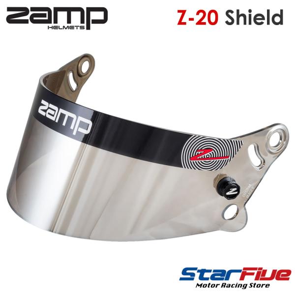ZAMP HELMETS（ザンプ ヘルメット）Z-20 ミラーシールド、シルバーミラー。走行中の眩しさを軽減しクリアを確保すると同時に、ルックスも向上させるミラーバイザー。■適合(ZAMP HELMET)・RZ-42Y シリーズ・RZ-37...