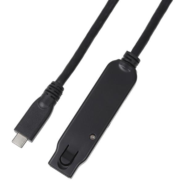 USBケーブル USB3.2 Gen2対応 タイプCオス-タイプCメス アクティブ延長ケーブル(データのみ対応)で5m延長が可能です。■ 特長●USB3.2 Gen2対応 データ伝送専用アクティブ延長ケーブルです。●最大10Gbpsの高速デ...