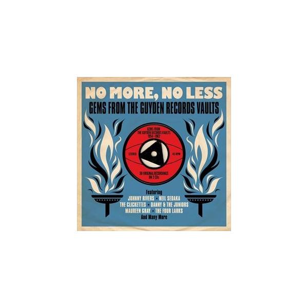 【発売日：2014年06月27日】種別:2CD 【輸入盤】 洋楽ブルース/ゴスペル 発売日:2014/06/27 登録日:2015/06/16 ヴァリアス ノー・モア、ノー・レス：ジェムズ・フロム・ザ・ガイデン・レコーズ・ヴォールツ・195...