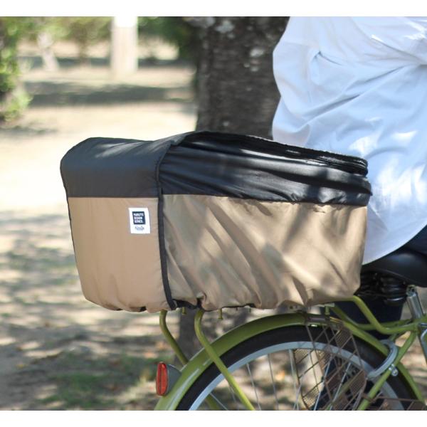 ●重量:約390ｇ●材質:生地：ポリエステル(黒生地/杢生地 裏：PUコート　色生地 裏：TPUラミネート)　芯材：発泡PE●適応カゴサイズ:一般後カゴ（23L）〜超ビッグ後カゴ（34L）※新聞カゴや特殊カゴには取付出来ません。●上部外周：...