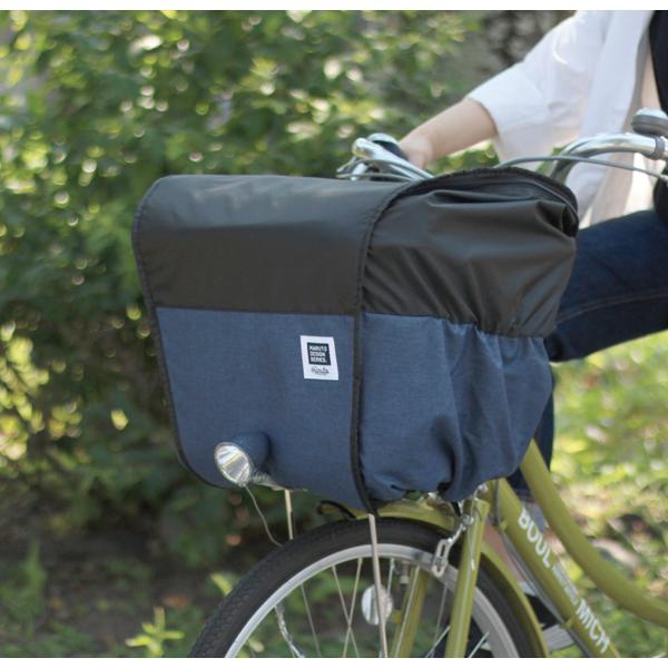 2段式バスケットカバーStep 前用 杢ネイビー D-2F-PMK