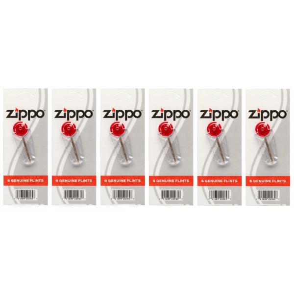 ZIPPO社製ライター用の着火石（6石入り）×6個（合計36石）です。ZIPPO社製純正品になります。クリックポストで発送致します。ポスト投函で、土曜日、日曜日、休日も配達があります。ZIPPO　消耗品　フリント