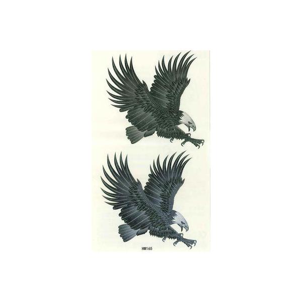 タトゥーシール 鷹・鷲・コンドル【17x10cm・HM165】