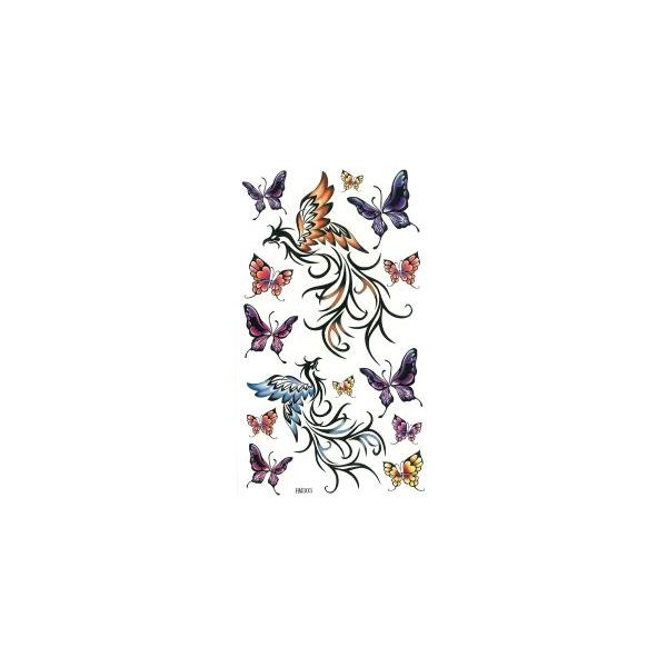 タトゥーシール 蝶・バタフライ 　【17x10cm・HM303】
