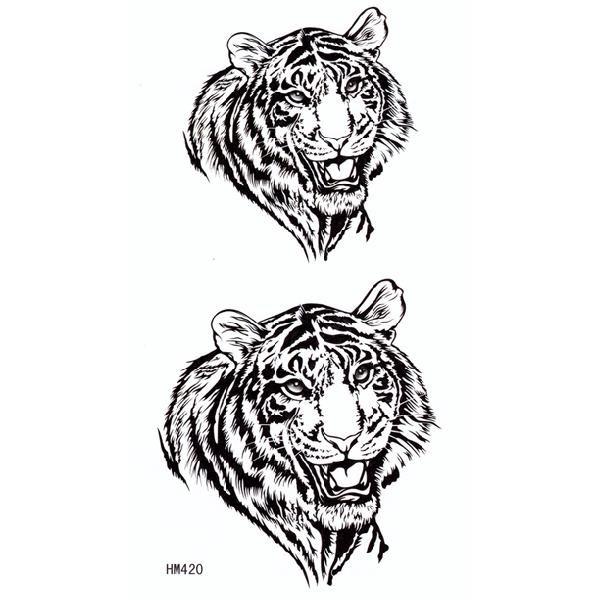 タトゥーシール 虎・トラ・とら 17x10cm HM420