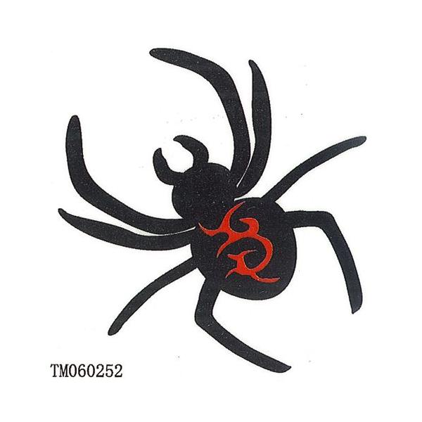 タトゥーシール 蜘蛛・クモ 【6x6cm・tm060252】