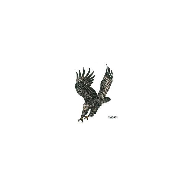 タトゥーシール 鷹・ホーク　【6x6cm・tm0931】