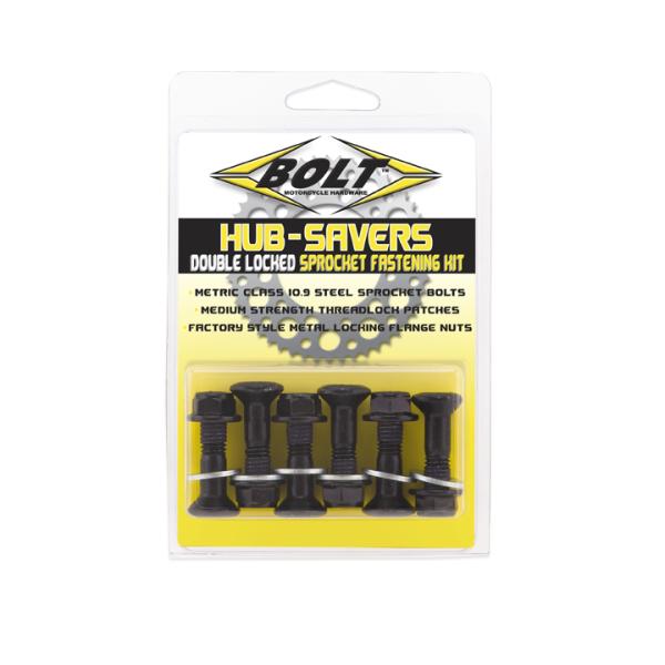 ボルトパック　ロックナット付スプロケットボルト６本セット　Bolt Hub Savers Double Locked Sprocket Fastening Kit適合機種：HONDA, YAMAHA, SUZUKI, KAWASAKI KT...