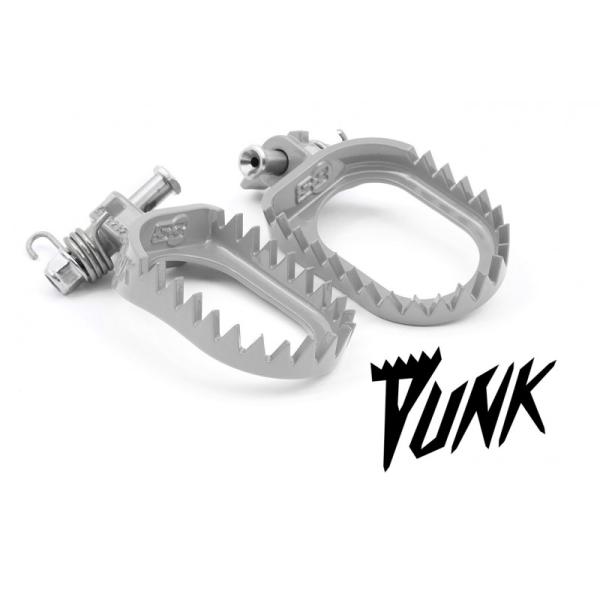 S3 PUNK FOOT PEG泥つまりのしにくいステップ構造、ハードエンデューロ用鋼鉄製。カラー：シルバーポジション：3mmダウン適合機種：KTMSX(F) 00-15EXC(F) 00-16SX 250 00-16SX 85 03-17...