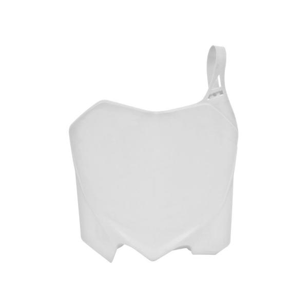 RTECH FRONT NUMBER PLATEフロントゼッケンカラー：ホワイト適合機種：HONDA CRF250R 10-13/ CRF450R 09-12