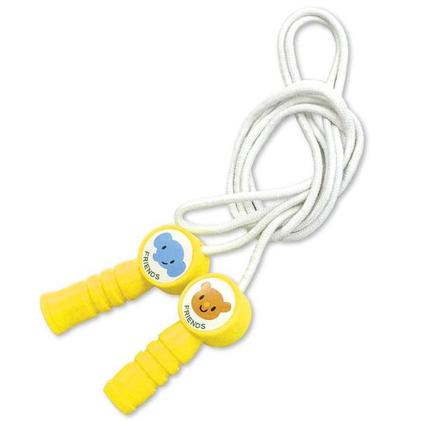 連結できるなわとびです。おともだちとつないで連結できます。 グリップが連結できて電車ごっこもラクラク！商品サイズ全長：約2.2m、柄：φ22×108（103）ｍｍセット内容本体のみ