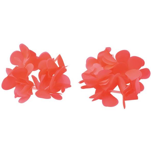 きれいで大きな花びらのうでわです。遠目からでもよく目立つ人気の大サイズ です。ダンスやステージの衣装のワンポイントにおすすめです。手首だけでなく足首にも使えます。カラーバリエーションが豊富なので、クラスやチーム分けができます。商品サイズ約φ...