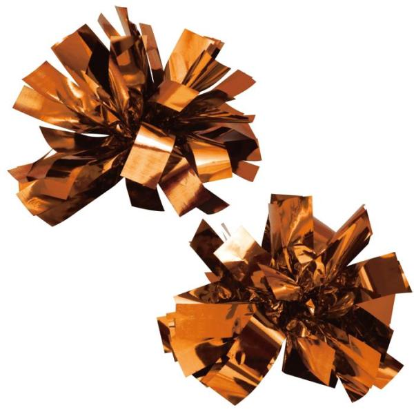 ソフトゴム付で腕や指に付けられるので手が自由に使える、メタリックカラーのポンポンです。別のアイテムと同時に使用できます。幅広で大きく広がって、とても華やかなポンポンです。柔らかいゴムなので痛くなりません。カラーバリエーションが豊富なので、さ...