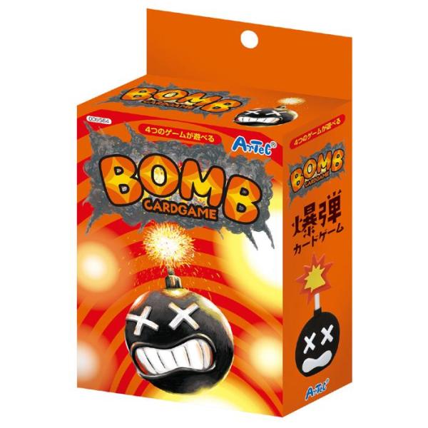 爆弾がテーマの4種類のゲームが遊べます。どのゲームも爆弾が爆発したら終了なので、爆弾が自分のところにあるときは爆発しないように注意しましょう。最大6人まで遊べ、1人用ゲーム（ソリティア）もできます。 【ゲーム1】爆弾ローテーション（2〜4人...
