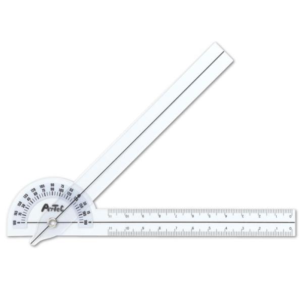 ポケットに入れても折れにくく持ち運びしやすい設計！角度測定目盛は白い背景で文字が見やすい！ 商品サイズ172ｘ35ｘ2mmセット内容