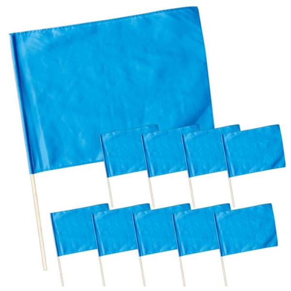 大人気の小旗が10本入ったお得なセットです。サイズ・色数も豊富なカラーフラッグシリーズの小旗です。軽量で丈夫なので振りやすいフラッグです。運動会のダンスや集団行動、応援などに！商品サイズ旗：約410×300mm、棒：Φ8×450mmセット内...