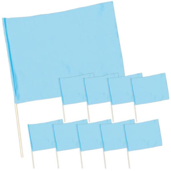 大人気の小旗が10本入ったお得なセットです。サイズ・色数も豊富なカラーフラッグシリーズの小旗です。軽量で丈夫なので振りやすいフラッグです。運動会のダンスや集団行動、応援などに！商品サイズ旗：約410×300mm、棒：Φ8×450mmセット内...