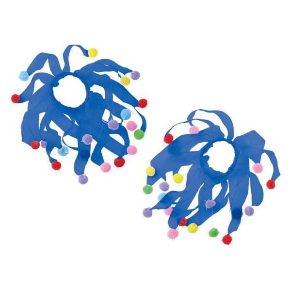 レースとふわふわのカラフルボールのリストバンド！商品サイズゴム：Φ50mm　レース：120mmセット内容本体2個組