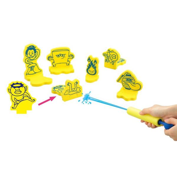 おふろで射的ゲームができる商品サイズ260×250×50mmセット内容EVA×1、スポンジみずてっぽう×1