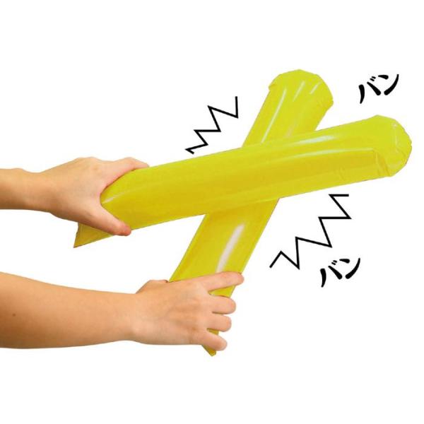 バルーンをたたいて盛り上げよう！2本組商品サイズ100×405mmセット内容