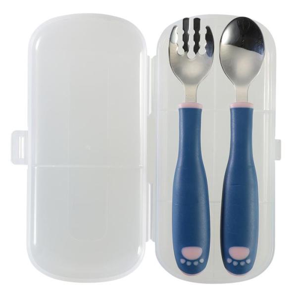 持ち手を好きな角度に曲げられる商品サイズスプーン・フォーク:全長150×幅22mm、ケース：155×70×26mmセット内容スプーン×1、フォーク×1、ケース×1