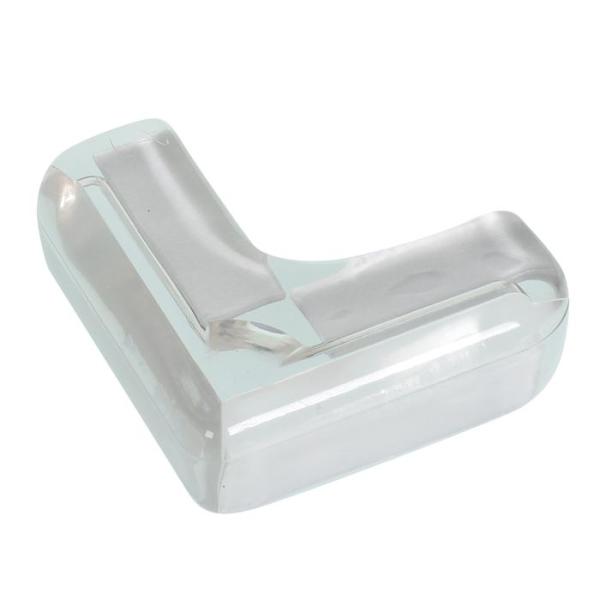 机や柱などの角によるケガからしっかりガードできる、コーナーガードです。透明なので家具の色の邪魔をしません。両面テープ一体型で、本体に両面テープがついているので、剥がすだけで簡単に装着できます。安全・安心の10ヶパック。L字型。商品サイズ40...