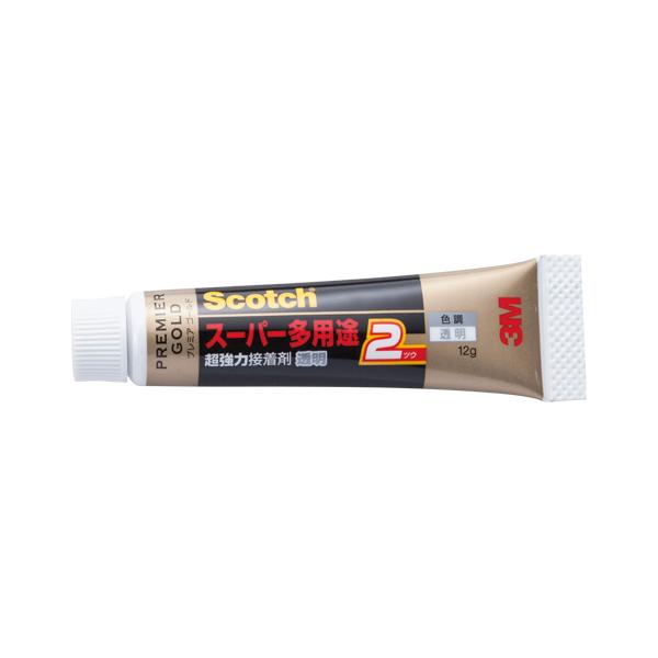 スコッチ超強力接着剤スーパー多用途１２ｇ●容量：１２ｇ●成分：変成シリコーン等，無機物●ヘラ１枚付