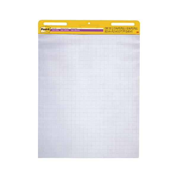 ポスト・イット　イーゼルパッド●１枚外寸：縦７６２×横６３５ｍｍ●１個枚数：３０枚●仕様：方眼入