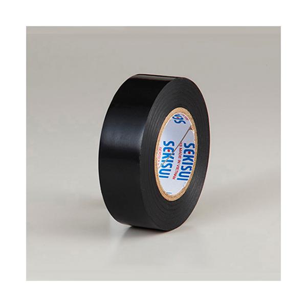 積水化学エスロンテープ黒　１９Ｘ１０V360K1N:●寸法：幅１９ｍｍ×長１０ｍ●テープ厚：０．２ｍｍ●材質：基材＝塩ビ，粘着剤＝ゴム系