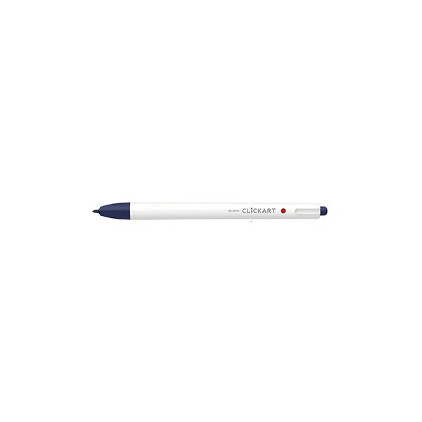 クリッカート　ブルー ブラック ●線幅：０．６ｍｍ●長：１４９．７ｍｍ●インク種類：水性染料