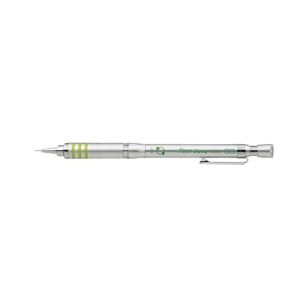 テクト２ウェイ０．３　銀 MAS41-S●シャープ芯径：０．３ｍｍ●長：１４９ｍｍ●ガイドパイプ長：４ｍｍ●重量：２３．６ｇ●内蔵芯（出荷時）：ＨＢ●消しゴム付