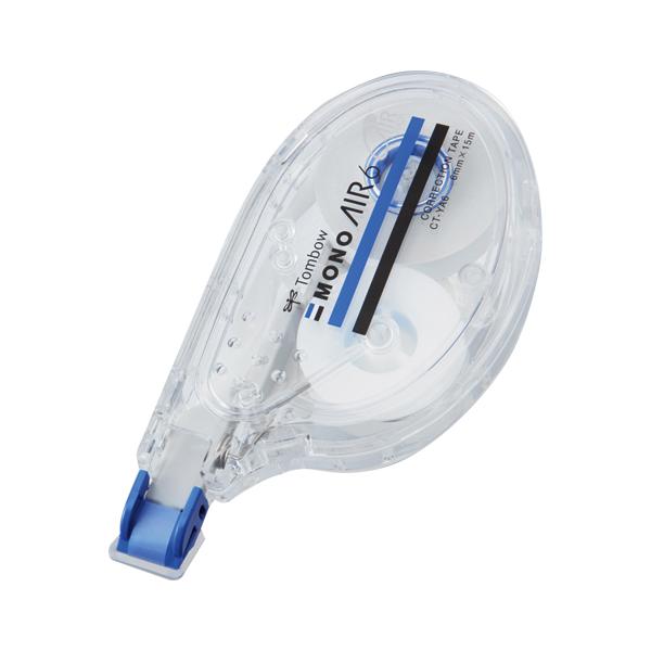 修正テープモノエアー横引き６CT-YA6●テープ寸法：幅６．０ｍｍ×長１５ｍ●外寸：全長９０×横４７×厚１７ｍｍ●材質：ＰＳ樹脂●ヨコ引き●開閉式ヘッドカバー付