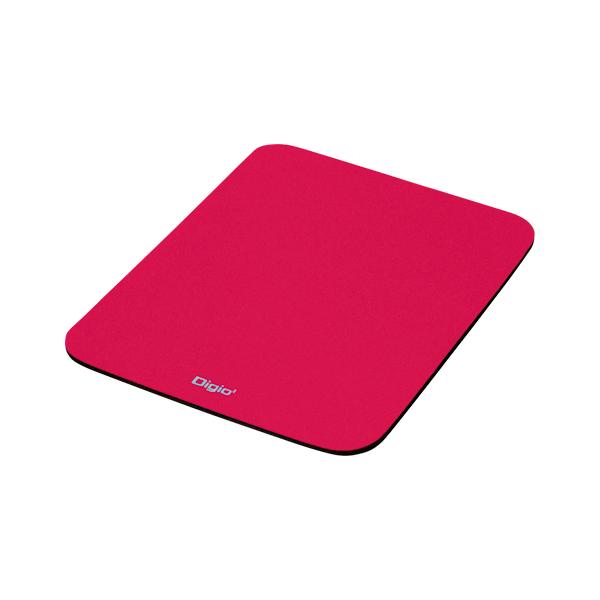 マウスパットベーシッククロス　レッド ●外寸：縦１８０×横１５０×厚４ｍｍ●材質：ＥＶＡ