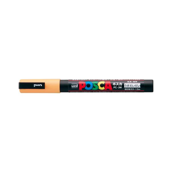 ユニ　ポスカ　細字　うすだいだいPC-3M.54●仕様：長１４１．６ｍｍ●インク種類：水性顔料