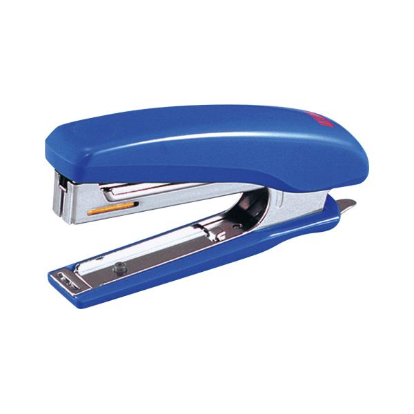ホッチキス　ＨＤ−１０Ｄ　ブルー ●綴じ枚数：約２０枚●綴じ奥行：最大５８ｍｍ●針装てん数：１００本●専用使用針：Ｎｏ．１０−１Ｍ・１Ｍステンレス・１Ｍカラー・２Ｍ・５Ｍ針●材質：本体プラスチック部＝再生ＡＢＳ●針残量確認窓，リムーバ付