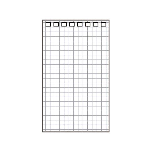 ツイストリングノートメモ１２０Ｘ７１●罫種類：５ｍｍ方眼●サイズ：縦１２０×横７１ｍｍ●穴数：８穴●材質：上質紙
