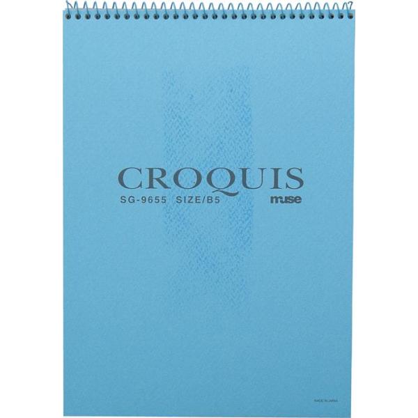 製本/丁型 スプリング、クロッキー用紙（白）商品サイズB5(182×257mm)セット内容50枚綴じ