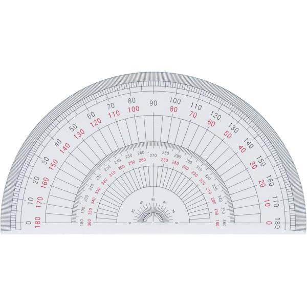マービー半円分度器　１８ｃｍ1-822-0104