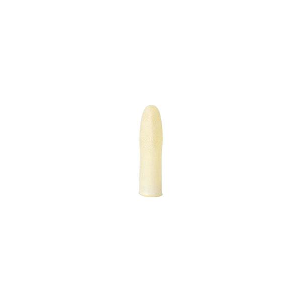 指サック　中　（１２個入）●規格：中●内径：１５ｍｍ●男性人差指用，女性親指用●外寸：長６１×径１５．６６ｍｍ●材質：天然ゴム