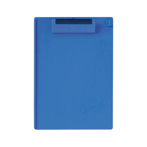 オープンクリップボード　Ｂ５Ｅ　青 CB-300-BU●外寸：縦２８９×横２０３ｍｍ●厚：２３ｍｍ●ボード厚：２ｍｍ●綴じ枚数：６５枚●材質：再生ＡＢＳ樹脂●ペンホルダー付