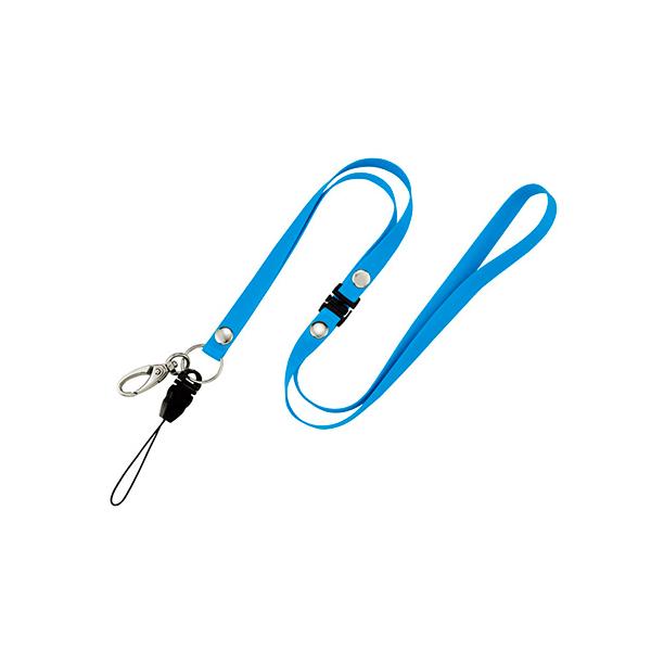 消毒できるストラップ●ストラップ長：約９０ｃｍ●ストラップ幅：約１０ｍｍ●材質：ストラップ＝樹脂，先端パーツ＝金属，樹脂