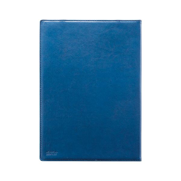 セキセイベルポストクリップファイル二折　ブルー BP-5724-10 ブルー ●外寸：縦３２０×横２３０ｍｍ●厚：１２ｍｍ●綴じ枚数：約１０枚●材質：表地／裏地＝ＰＵ，中芯＝紙，綴じ具＝マグネットタイプクリップ