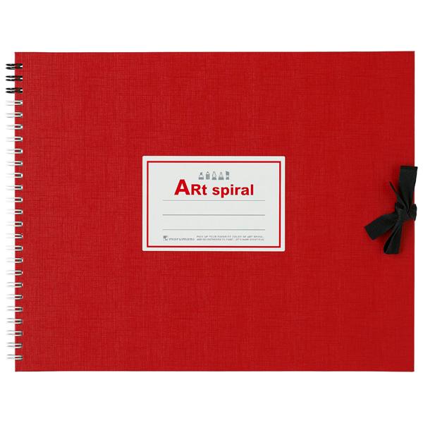 マルマンＦ３スケッチ　アートスパイラル　赤 S313-01