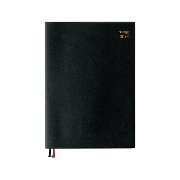 ダイゴー 手帳 2026年 スケジュール帳 アポイント ウィークリー ホリゾンタル B5 ブラック E1339 2025年 12月始まり ダイアリー商品スペックメモは少なめで1日の記入欄が広い見開き1週間レイアウト。TODOやスケジュールを...