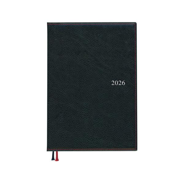 ダイゴー 手帳 2026年 スケジュール帳 アポイント ウィークリー レフト A5 ブラック E1651 2025年 12月始まり ダイアリー商品スペック1週間の予定を見ながらメモが書ける1週間+横罫メモのレイアウト。週の予定が見開きで管理...