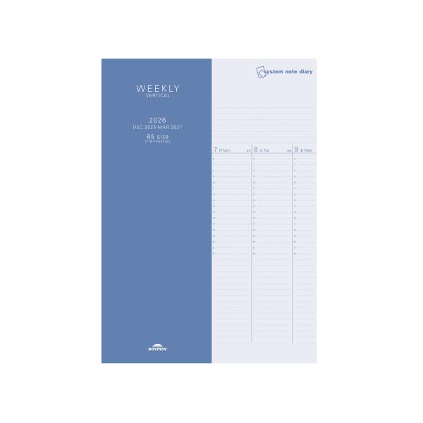 レイメイ藤井 手帳 2026年 スケジュール帳 システムノートダイアリー ウィークリー バーチカル B5 RFDR2681 2025年 12月始まり商品スペックビジネスにもプライベートにも使い易く、シーンを選ばない機能的なフォーマット。1週...