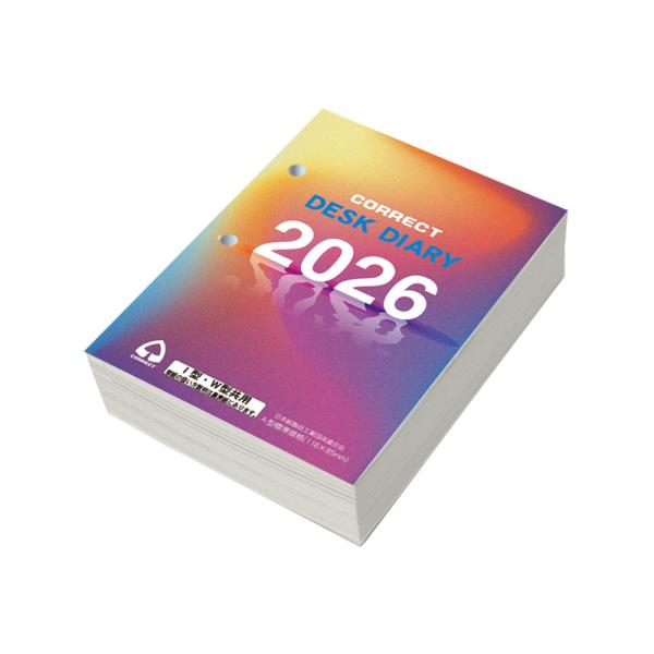 コレクト 手帳 2026年 スケジュール帳 卓上日記 替紙 I型W型共通 D-101 2026年 1月始まり商品スペックもっとも歴史が永くもっとも多くの方に愛されている卓上日記です。仕様：A型標準規格内容：日間ダイアリー、資料編