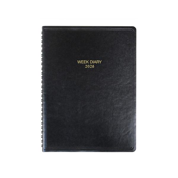 コレクト 手帳 2026年 スケジュール帳 ウィークダイアリー ウィークリー レフト ワイヤリングとじ B5 D-41 2026年 1月始まり商品スペック見開き性に優れて左右頁の行が段違いにならないワイヤリングとじ形式の見開き1週間ダイアリ...